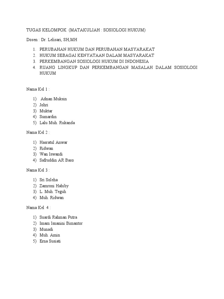 Tugas Kelompok | PDF