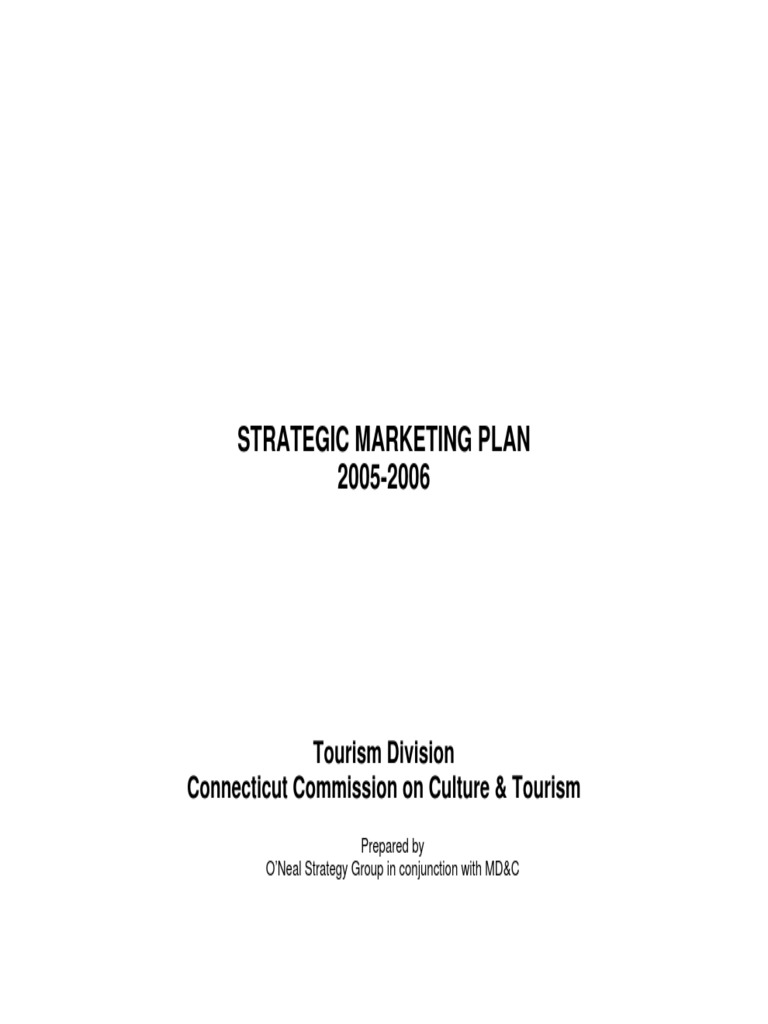 2005 CT Tourism Strategic Plan | PDF | Target Audience | Tourism