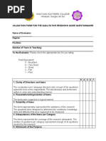 Content Validity Form | PDF