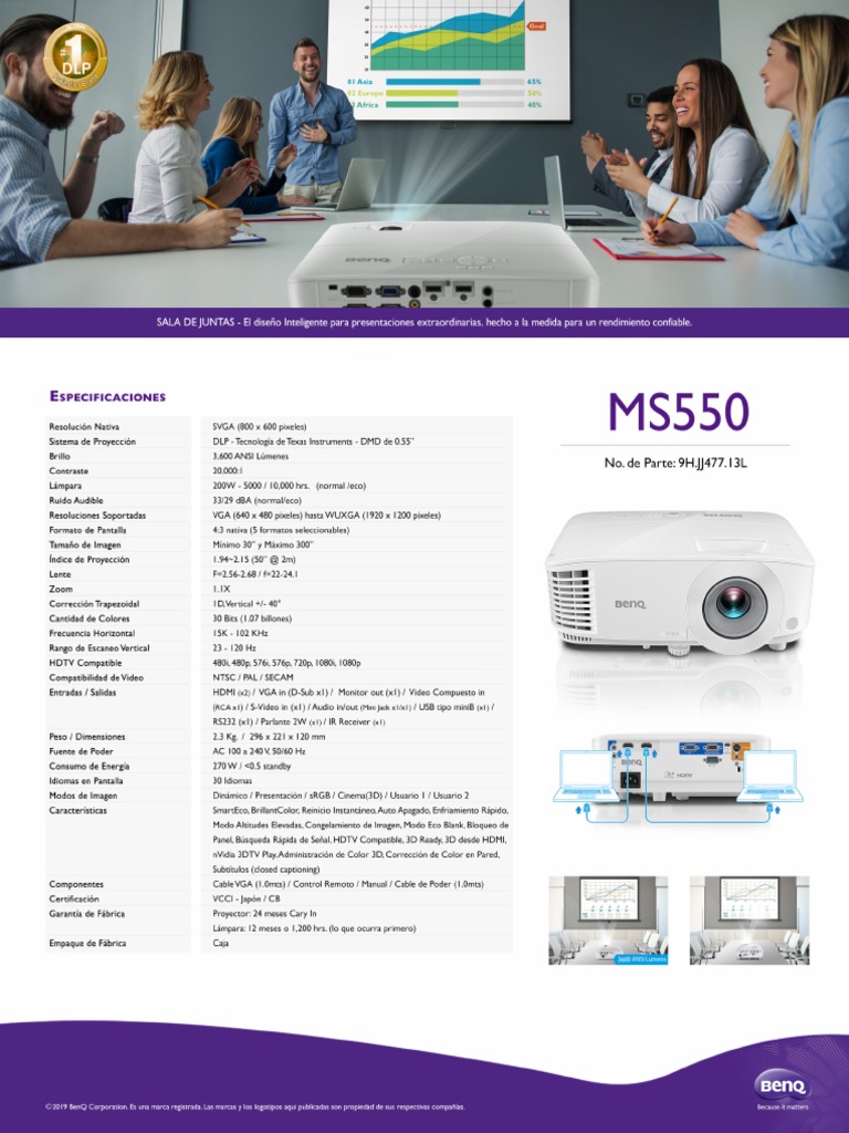Benq MS550 | PDF