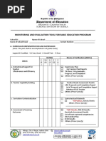 Project Monitoring Report Form-Sip | PDF | Reading Comprehension ...