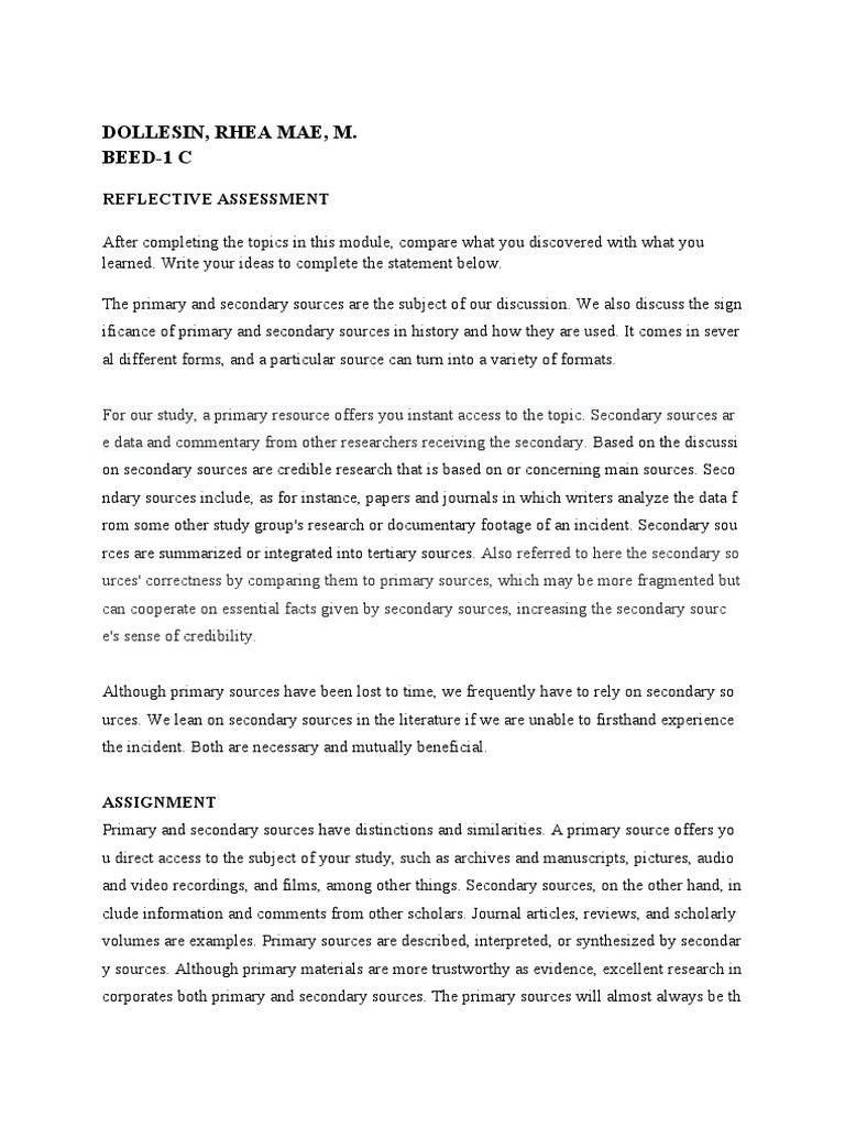 Dollesin Module 2 Beed 1c RPH | PDF