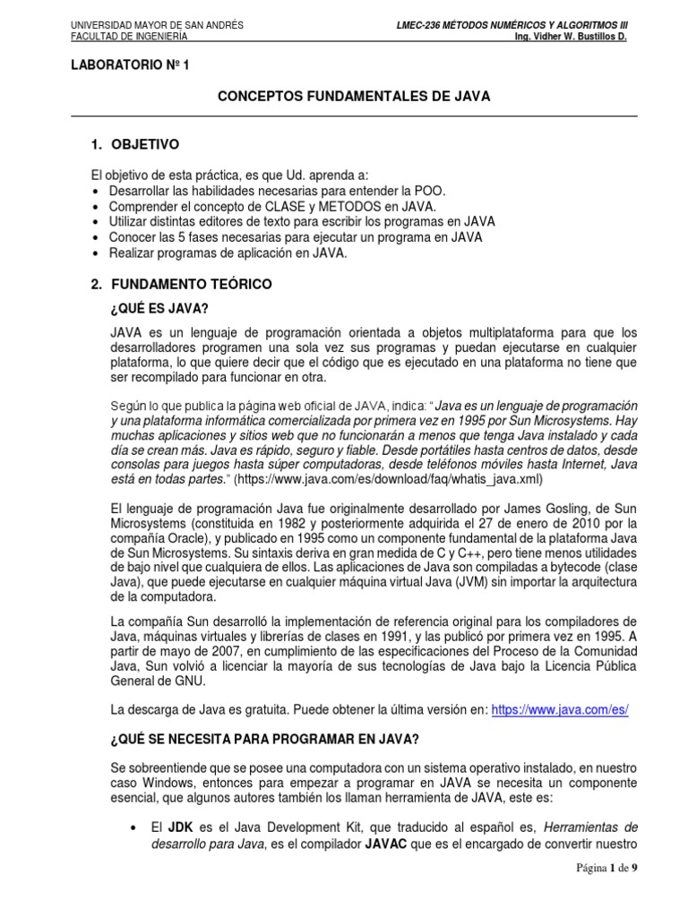 Practica 1 Algoritmos Ii 2020 | PDF | Java (lenguaje de programación) | máquina virtual de Java