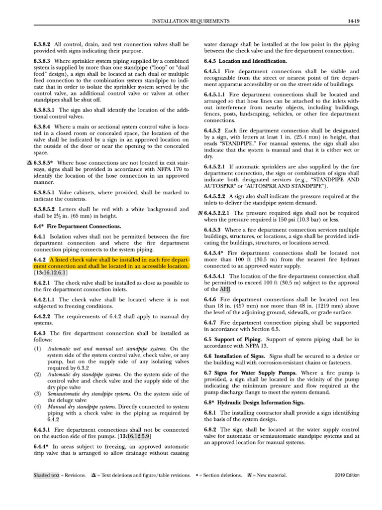 Nfpa 14 6.4.2 | PDF