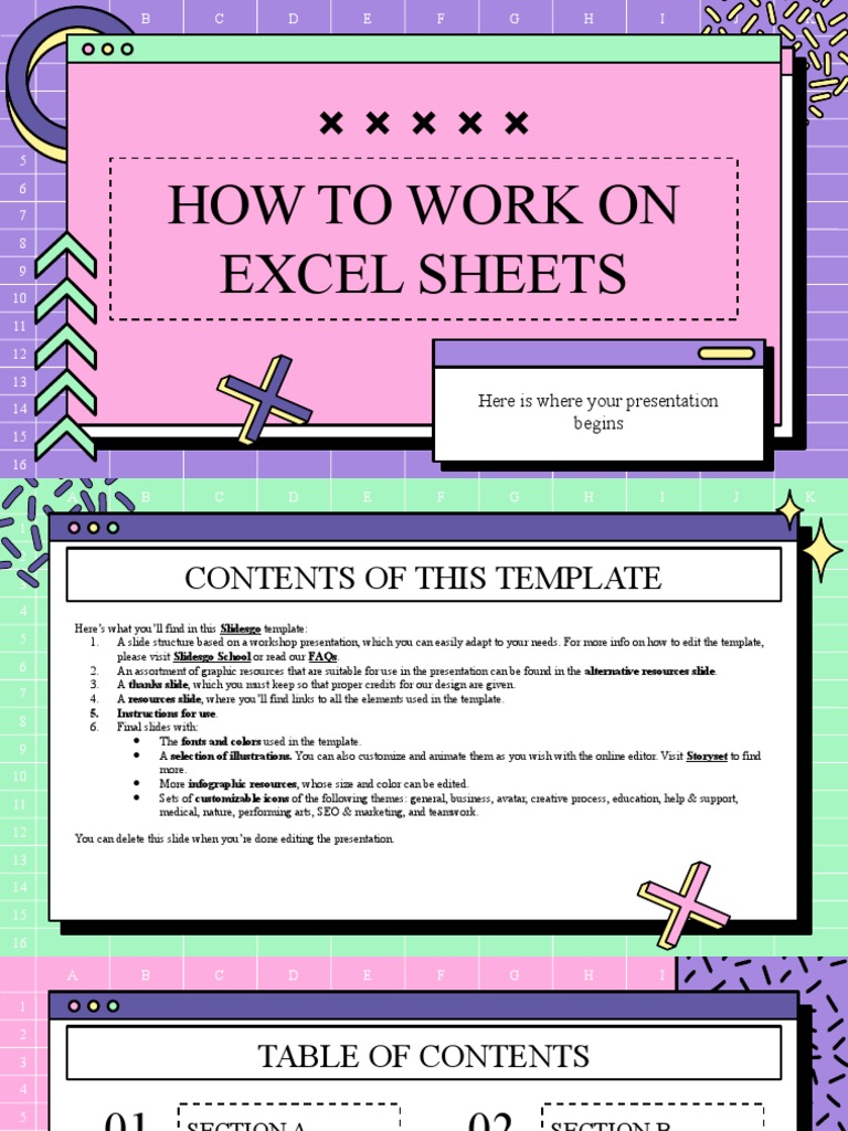 How To Work On Excel Sheets Workshop By Slidesgo Pdf Mercury Planet Planets 7844