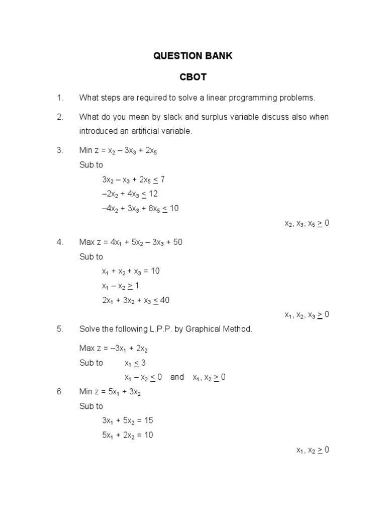 CBOT | PDF | Mathematical Optimization | Numerical Analysis