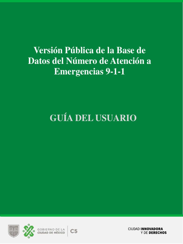 Guía de Uso del Servicio 911 en CDMX | PDF | Privacidad de la ...