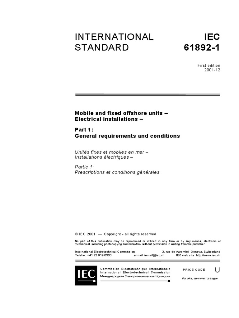 Previews Info Iec61892-1 (Ed1.0) en | PDF | International ...