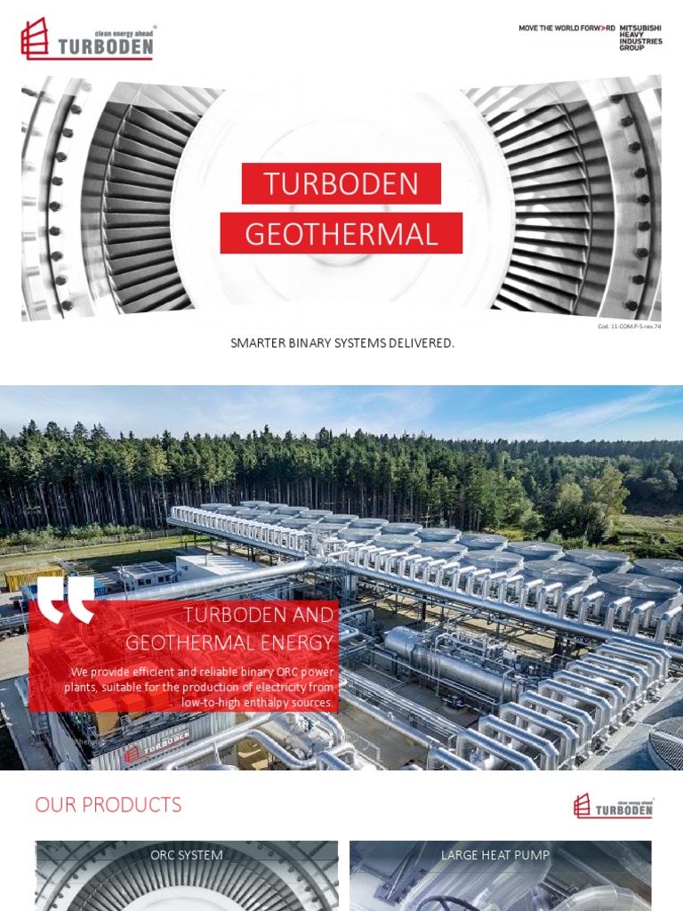 Geothermal Turboden: Smarter Binary Systems Delivered | PDF | Geothermal Energy | District Heating