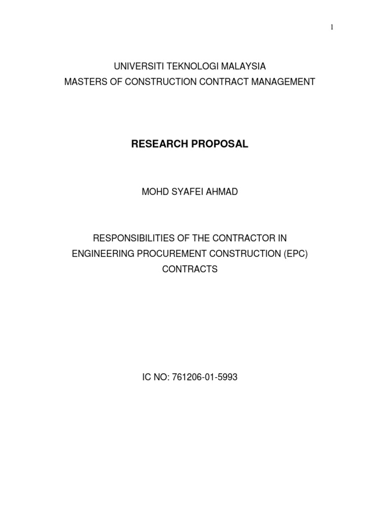Research Proposal EPC Final | PDF | Data Analysis | Justice