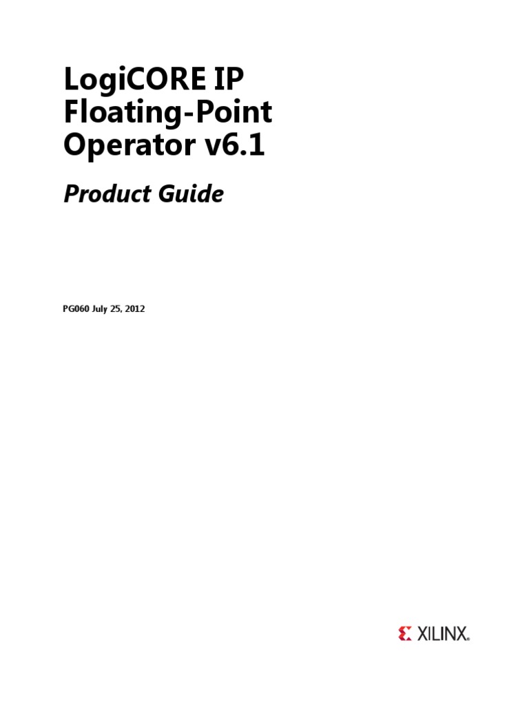 Pg060 Floating Point | PDF | Field Programmable Gate Array | Computer Architecture