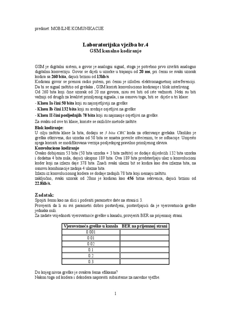 Laboratorijska Vjezba 4 | PDF