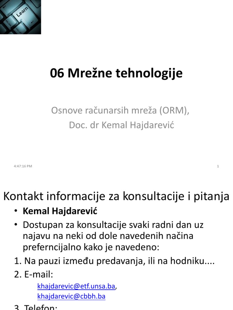 06 Mrezne Tehnologije | PDF