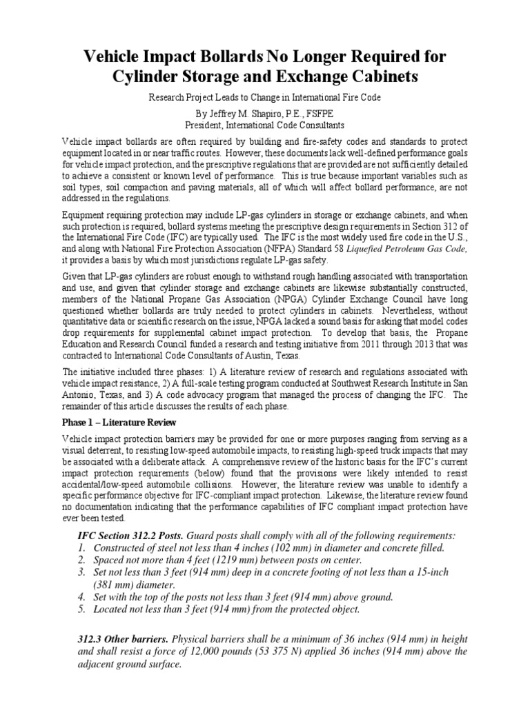 Vehicle Impact Protection Research | PDF | Fire Safety | Foot (Unit)