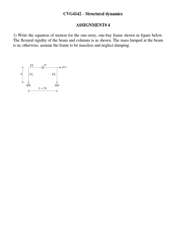 Assignment 4 Solution PDF | Download Free PDF | Bending | Beam (Structure)