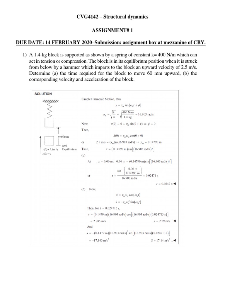 Assignment 1 Solution PDF | PDF