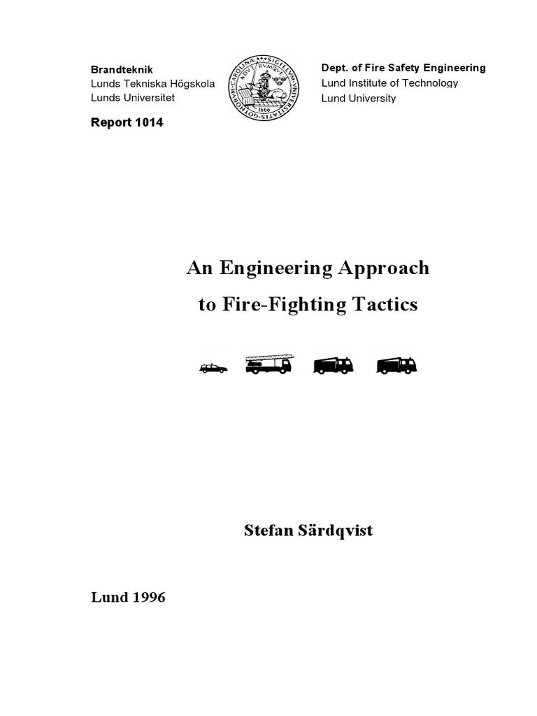 Engineering Approach To Fire Tactics | PDF | Firefighting | Risk