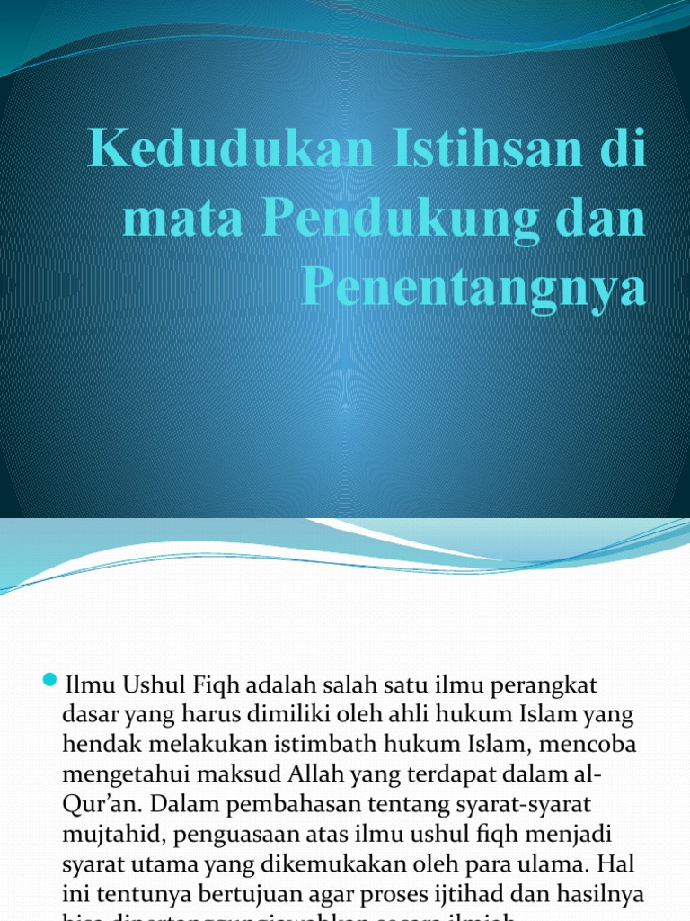 Istihsan | PDF | Hukum