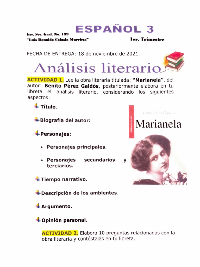 Español 3, Análisis Literario | PDF