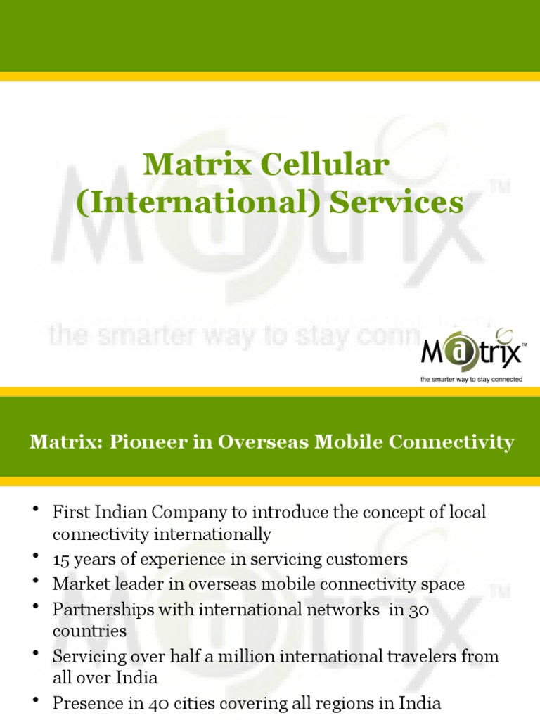 Introduction To Matrix | PDF | Service Industries | Economies