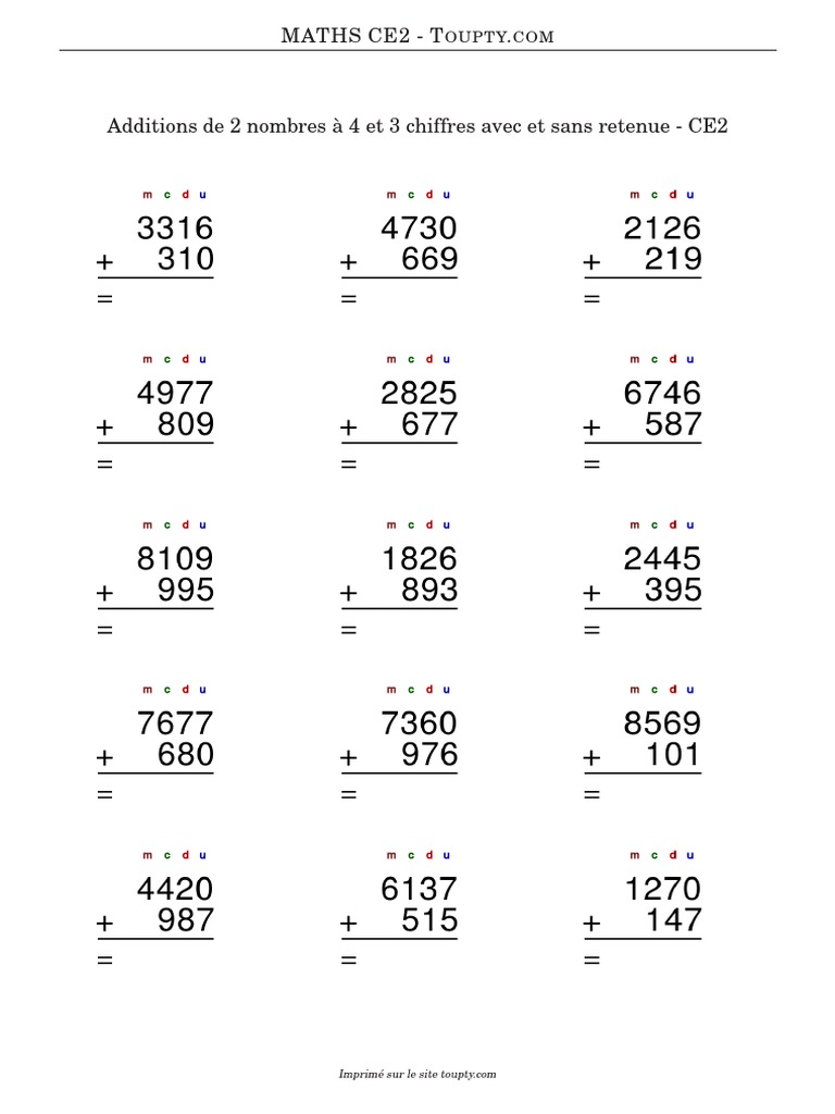 Addition Ce2 1 | PDF