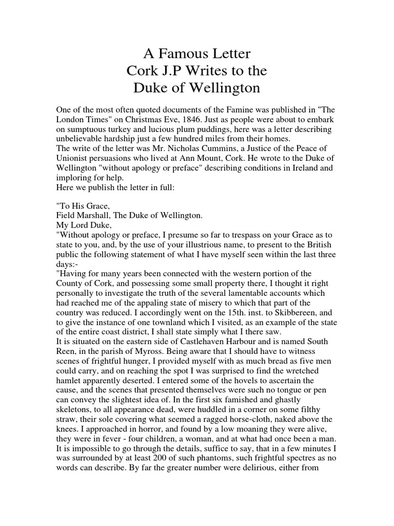 A Famous Letter | PDF