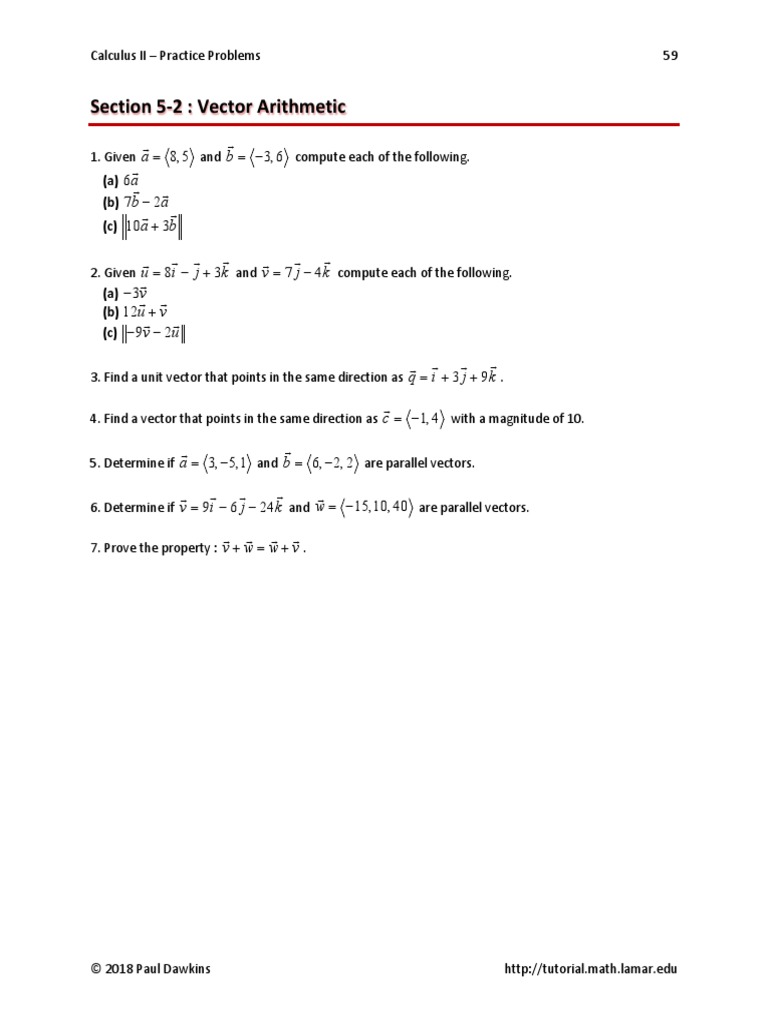 Vector Problems | PDF | Euclidean Vector | Mathematical Analysis