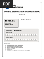 Ecce Speaking Tests - Set 1 | PDF | English Language