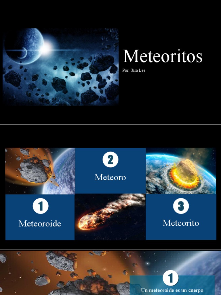 Tipos y datos curiosos de meteoritos | PDF | Meteorito | Meteoroide