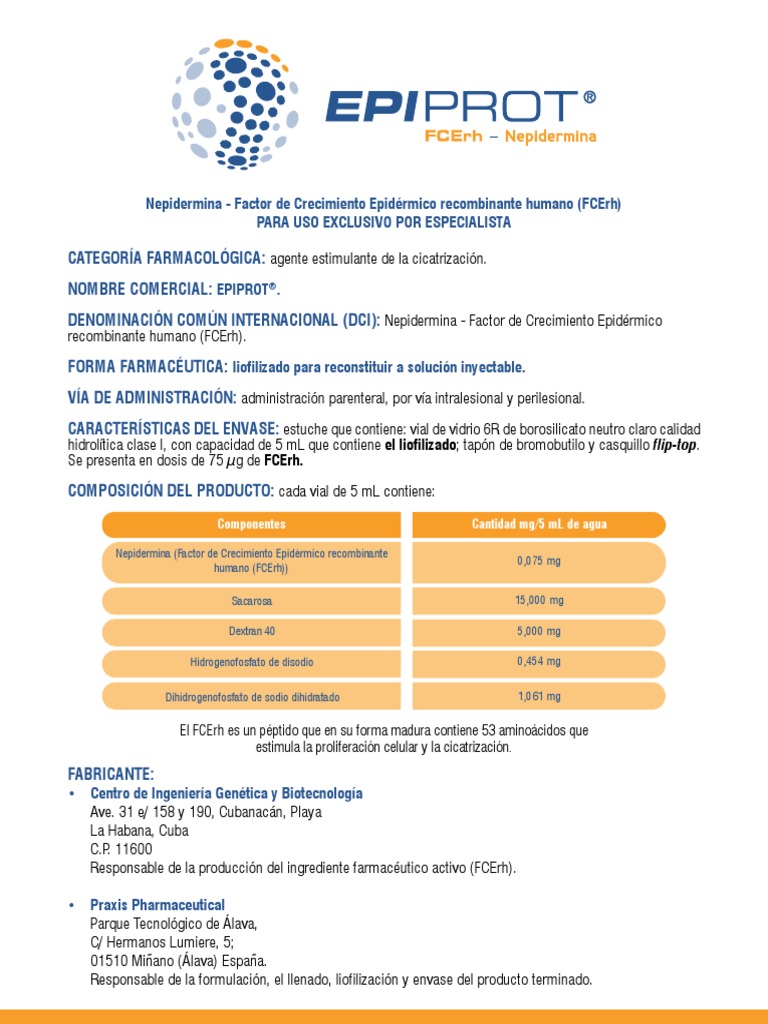 IPP Epiprot 25-08-2017 | PDF | Factor de crecimiento epidérmico | Diabetes