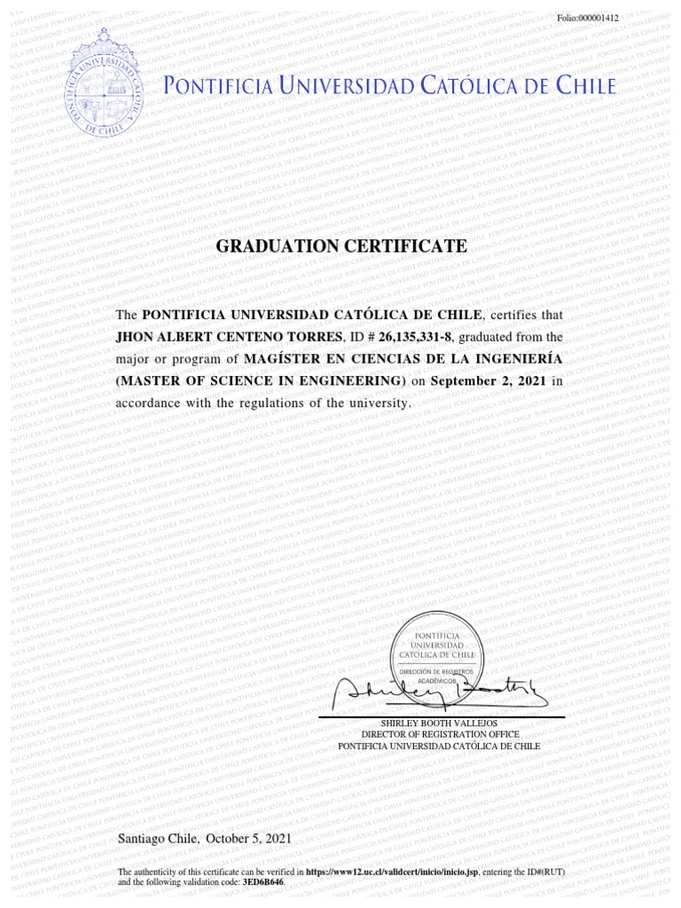 Graduation Certificate | PDF