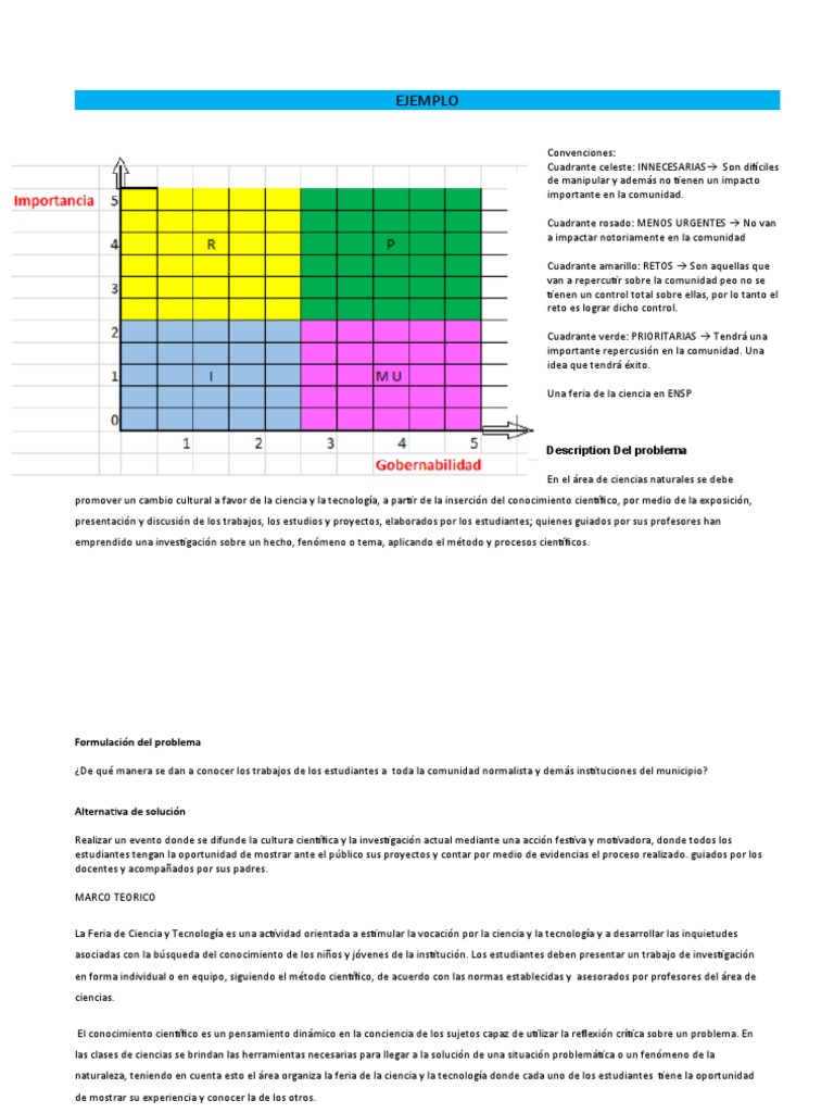 Ejemplo Matriz IGO | PDF | Conocimiento | Método científico