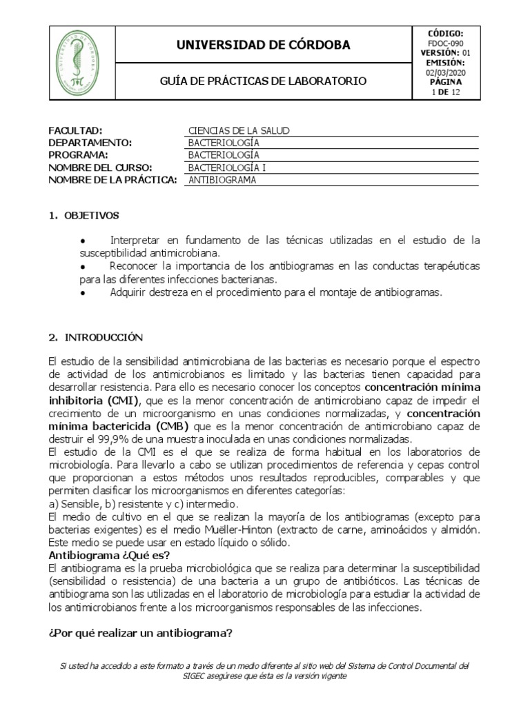 Bact I Guia 2 (Resuelta) | PDF | Las bacterias | Antimicrobiano