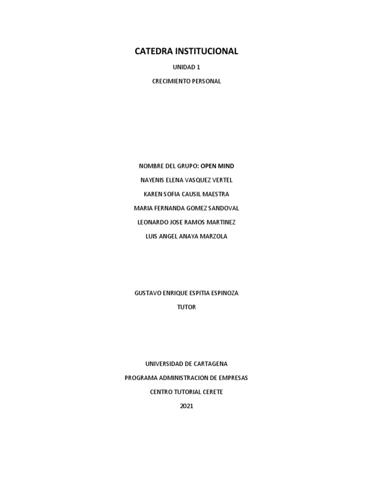 Mapa Conceptual Catedra | PDF | Autoestima | Desarrollo personal