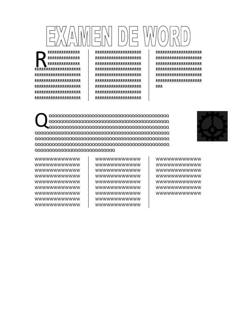 Examen de Word 1 | PDF