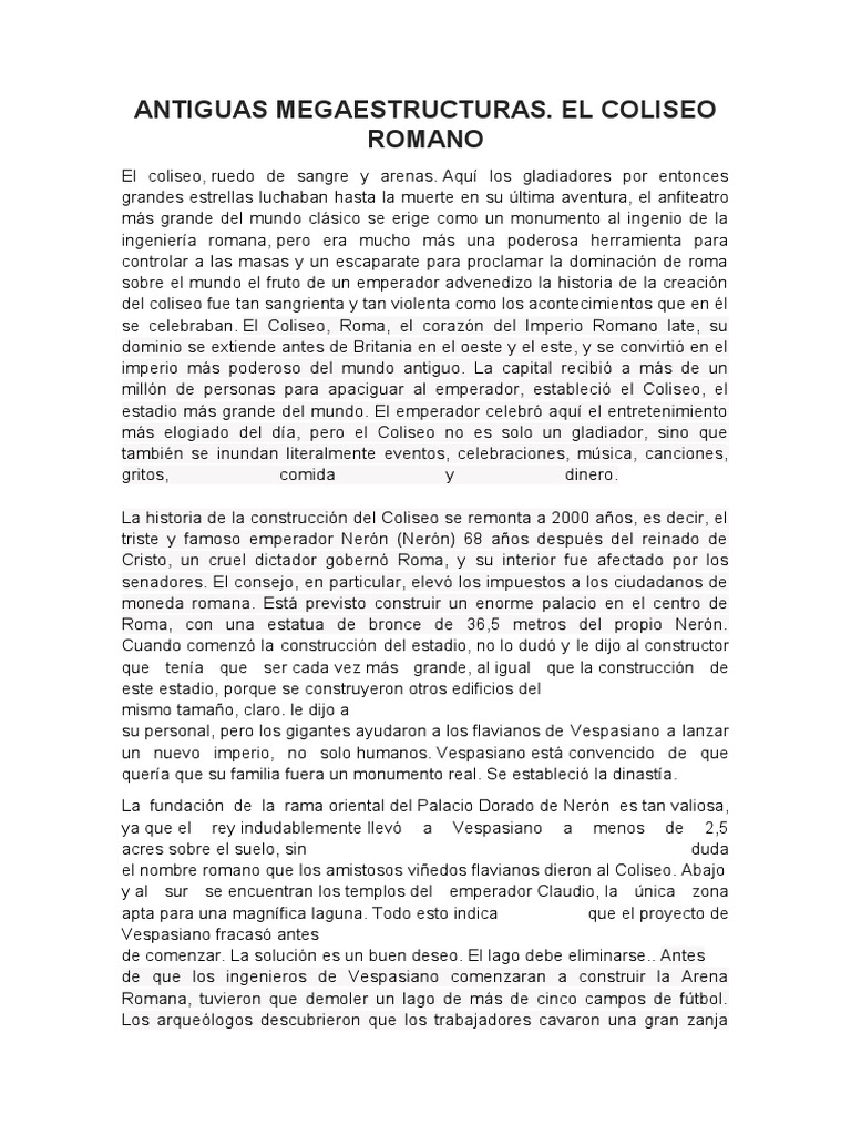 Antiguas Megaestructuras | PDF | imperio Romano | Gladiador