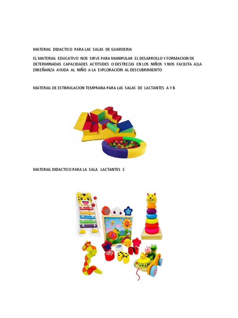 Material Didactico para Las Salas de Guarderia | PDF