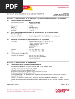 Alki-Foam AF1 - MSDS - Spa | PDF | Toxicidad | Dióxido de carbono