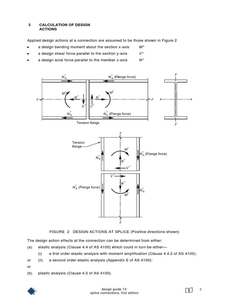 Calculation-Of-Steel Splice Connection Design-Actions - DG13 | PDF ...