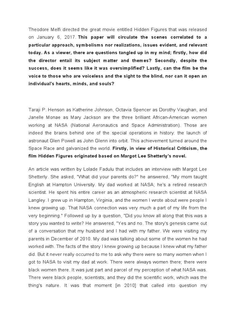 Hidden Figures sheds light on gender inequalities and racial injustice ...