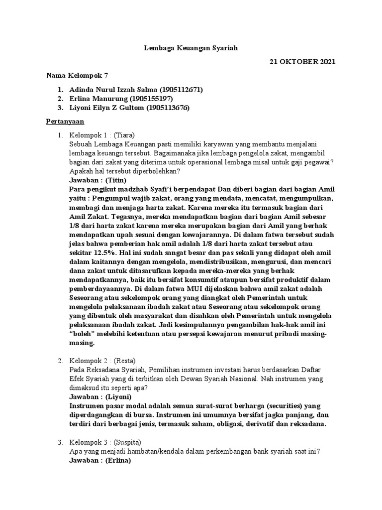 Laporan Diskusi Kelompok 7 | PDF