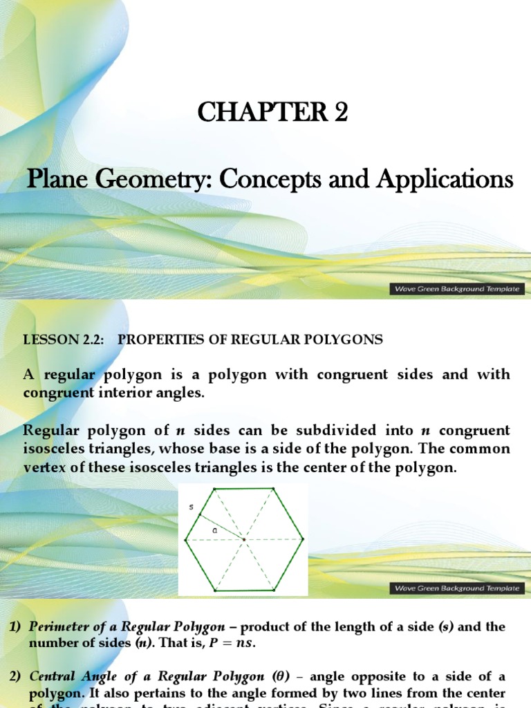 Lesson 2.2 Properties of A Regular Polygon | PDF | Polygon | Area