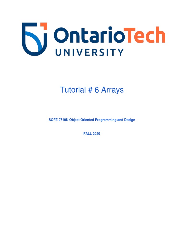 Tutorial 6 Pdf Array Data Structure Class Computer Programming