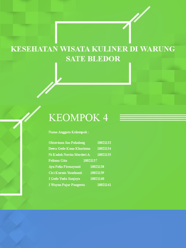 Kesehatan Wisata Kuliner di Sate Bledor | PDF