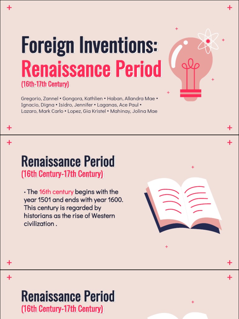 Renaissance Period Foreign Inventions From All Continents | PDF ...
