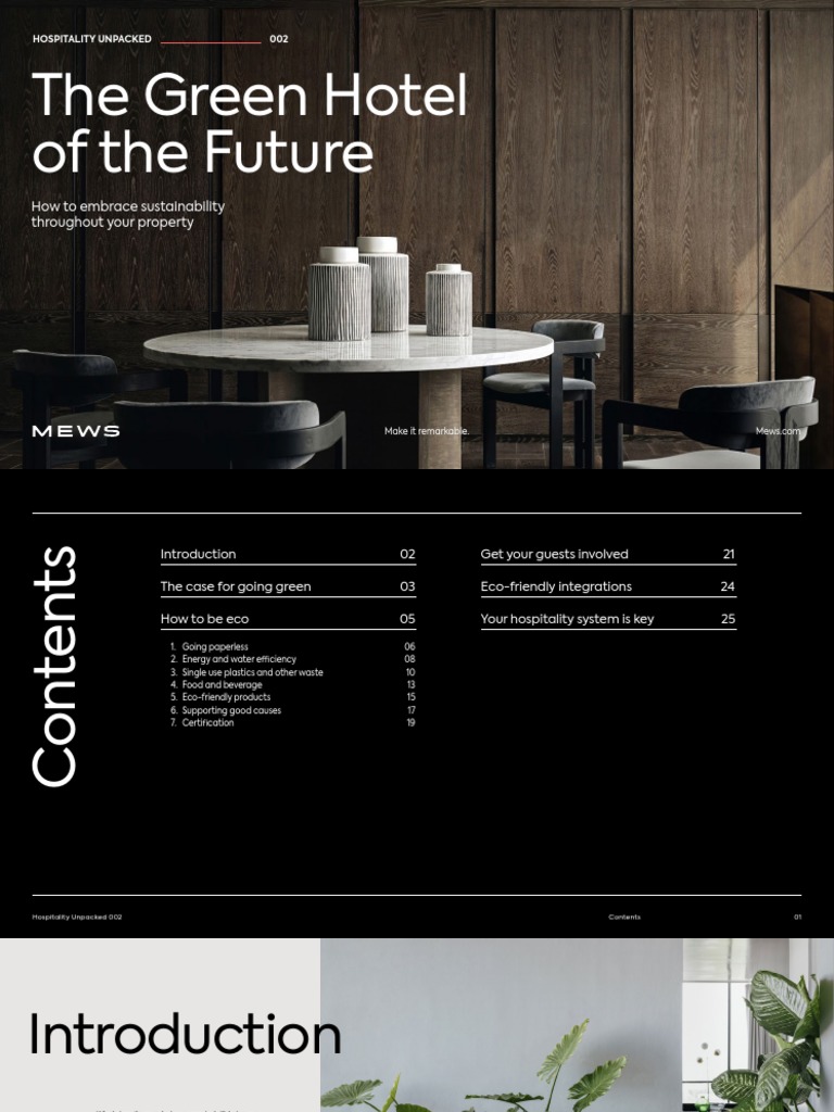 The Green Hotel of The Future Guide | PDF | Sustainability | Foods