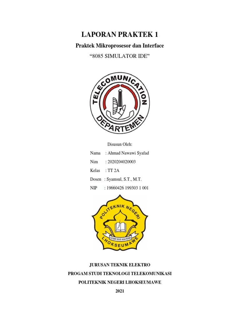 8085 Simulator IDE: Panduan Praktis | PDF