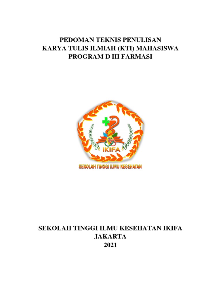 Pedoman KTI 2021 STIKes IKIFA (Penelitian) | PDF
