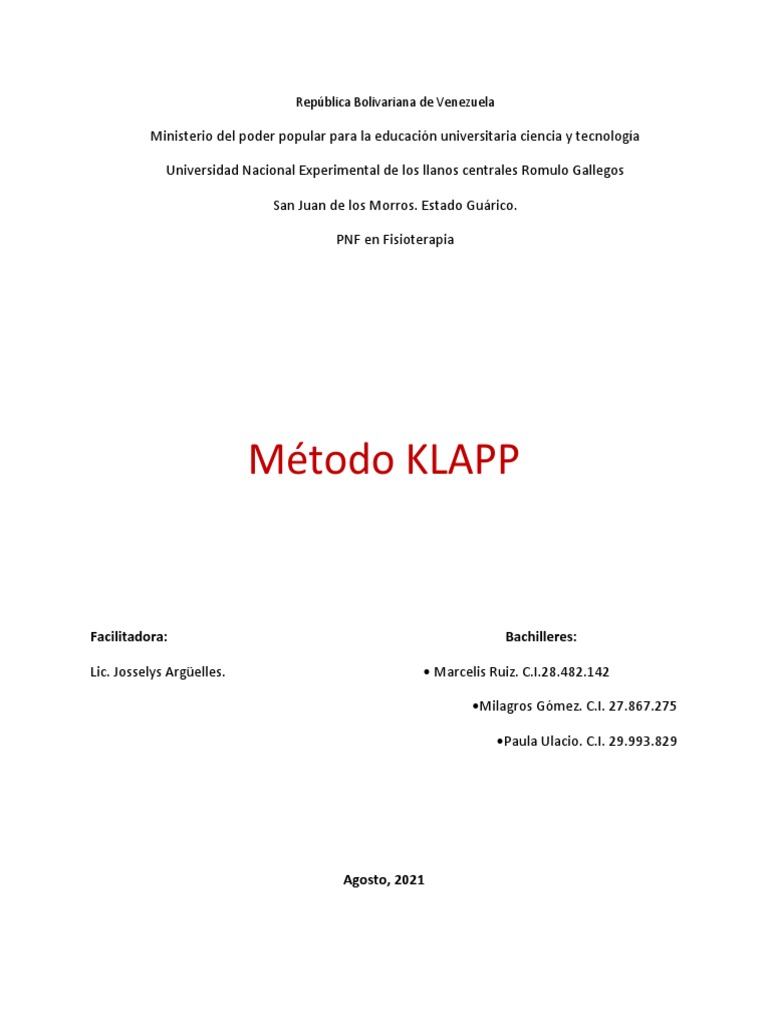 Método KLAPP para Escoliosis | PDF | La columna vertebral | Escoliosis