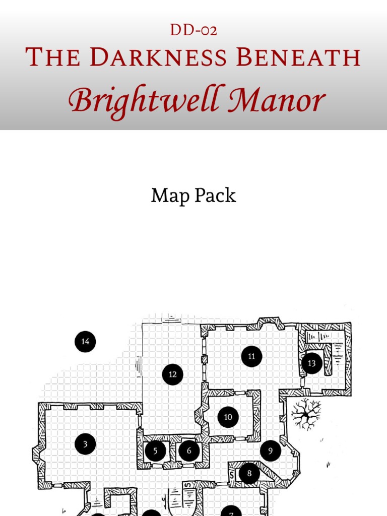 The Darkness Beneath Brightwell Manor Maps | PDF
